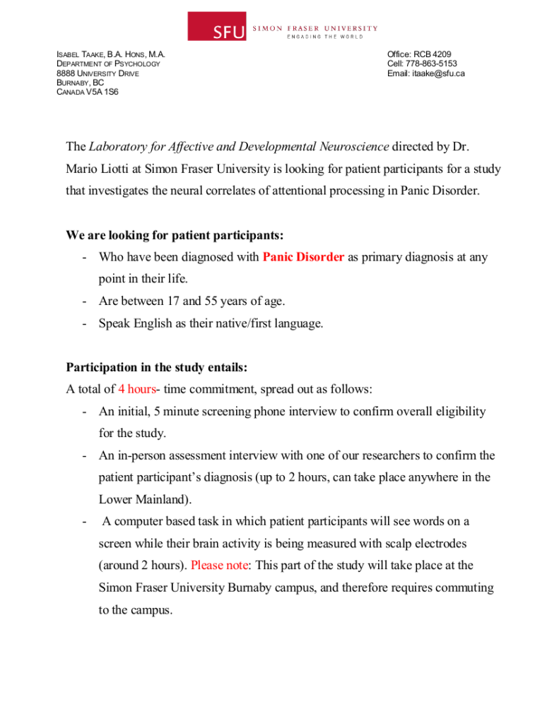Simon Fraser University Is Looking For Patient Participants For A Study simon-fraser-university-is-looking-for-patient-participants-for-a-study